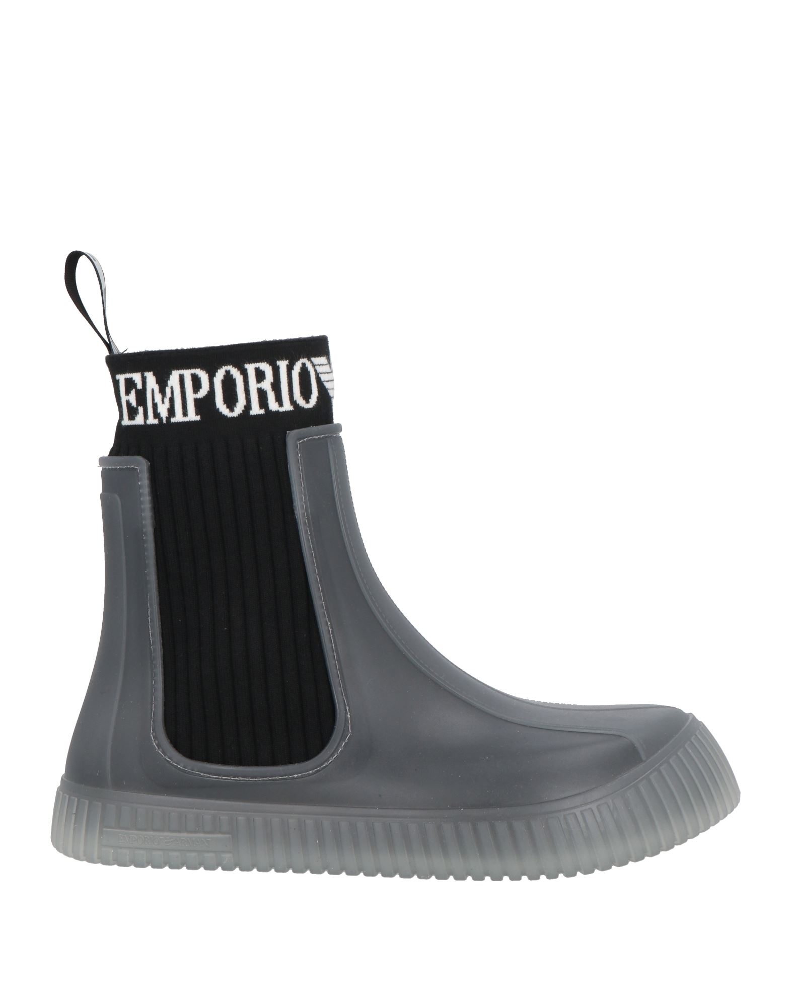 Emporio Armani rain boots new Boots Emporio Armani Black size 37 EU in Rubber - 25781610 main image 3