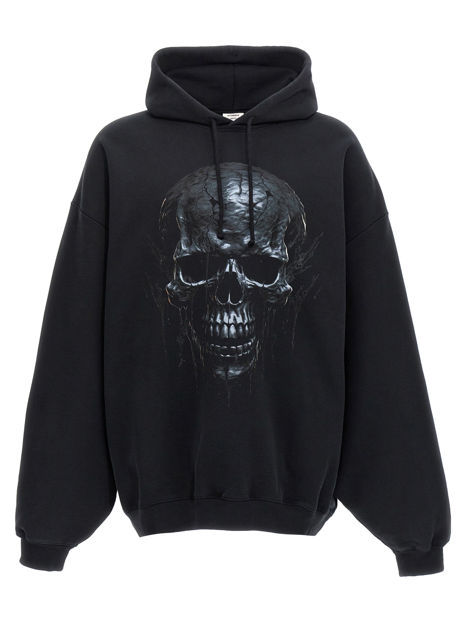 Buy Vetements Skull Metal' Hoodie - Black At 23% Off | Editorialist