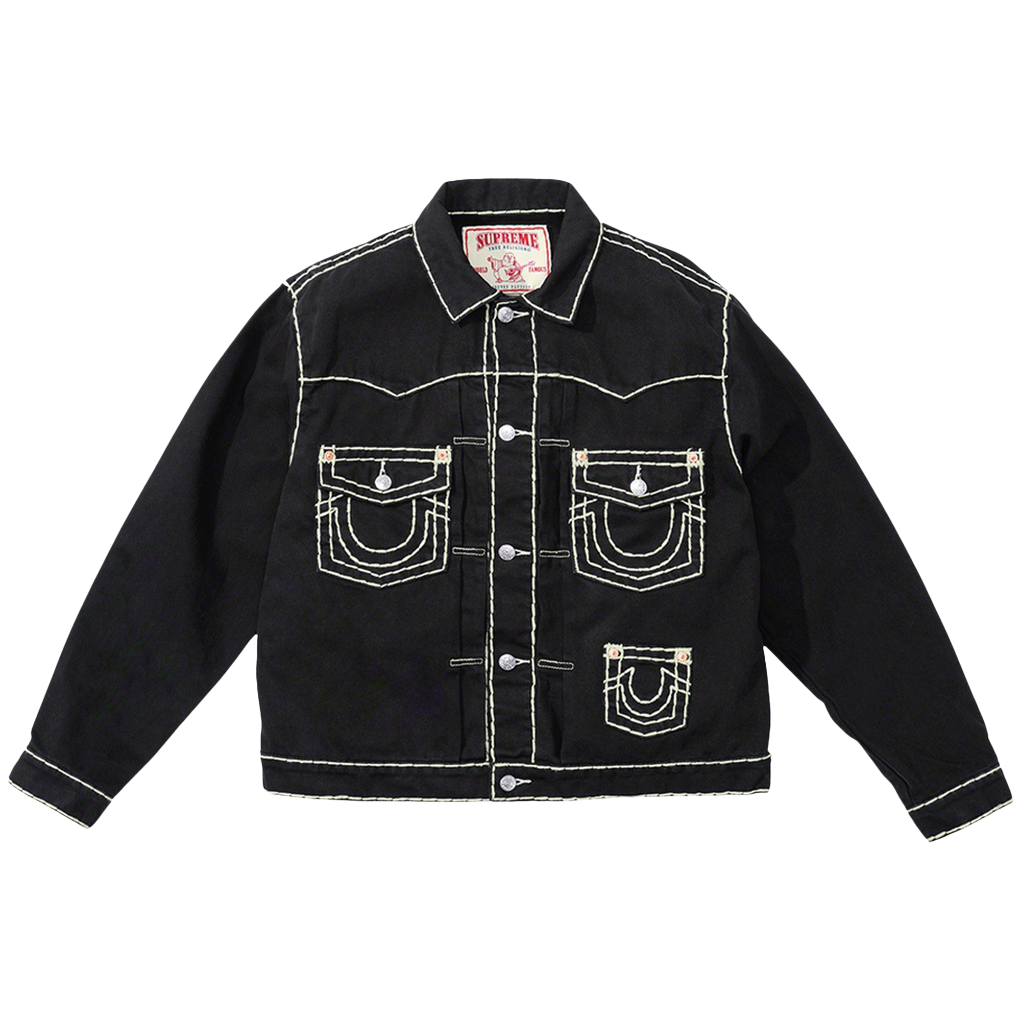 Supreme X True Religion Denim Trucker Jacket - Black | Editorialist