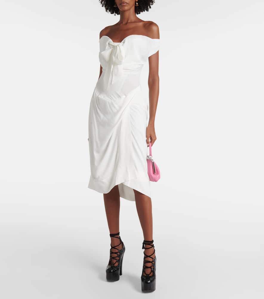 VIVIENNE WESTWOOD Vivienne Westwood Bridal Bow-Detail Midi Dress