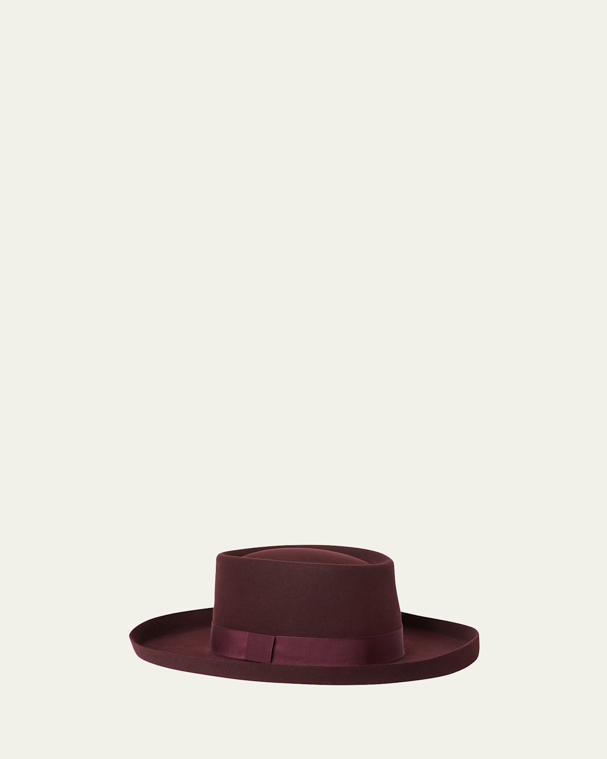 Loro Piana Ofelia Rabbit Felt & Cashmere Fedora - Deep  display picture 1