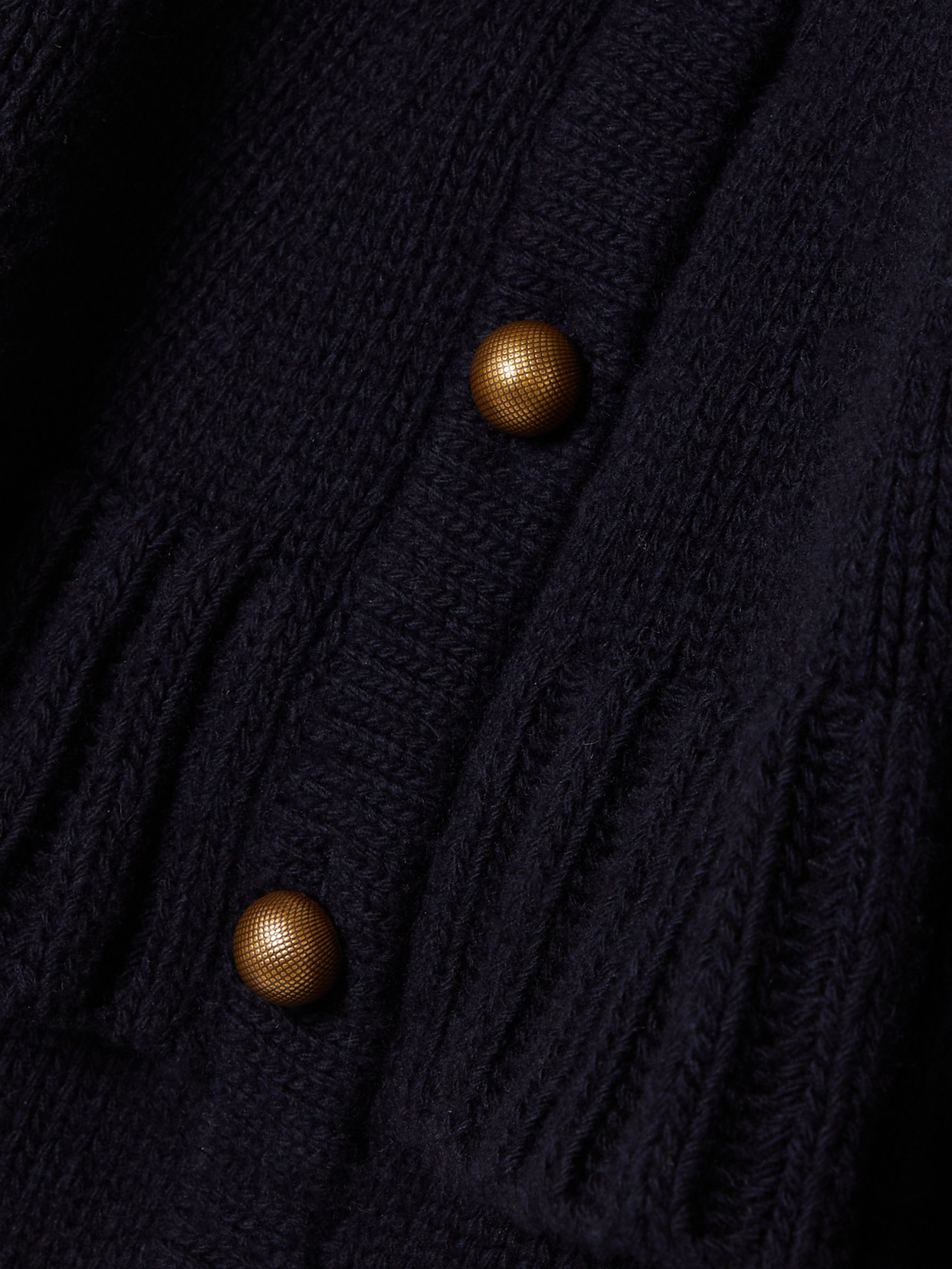 Chloé Cape-Effect Wool And Cashmere-Blend Cardigan In Blue - 40  display picture 1