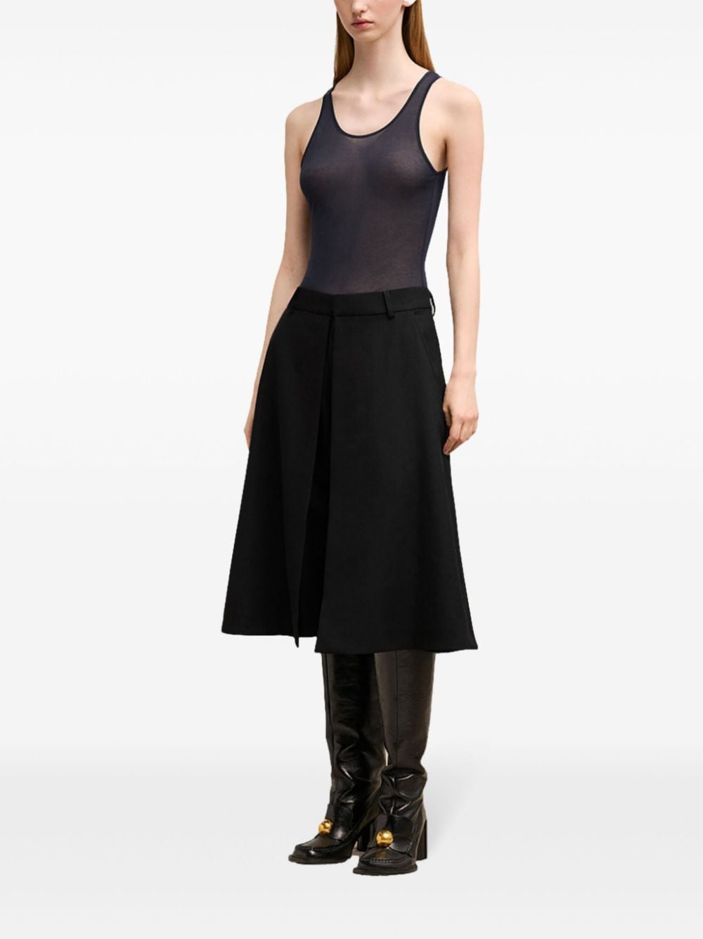 AMI AMI Paris Paneled Knee-Length Shorts
