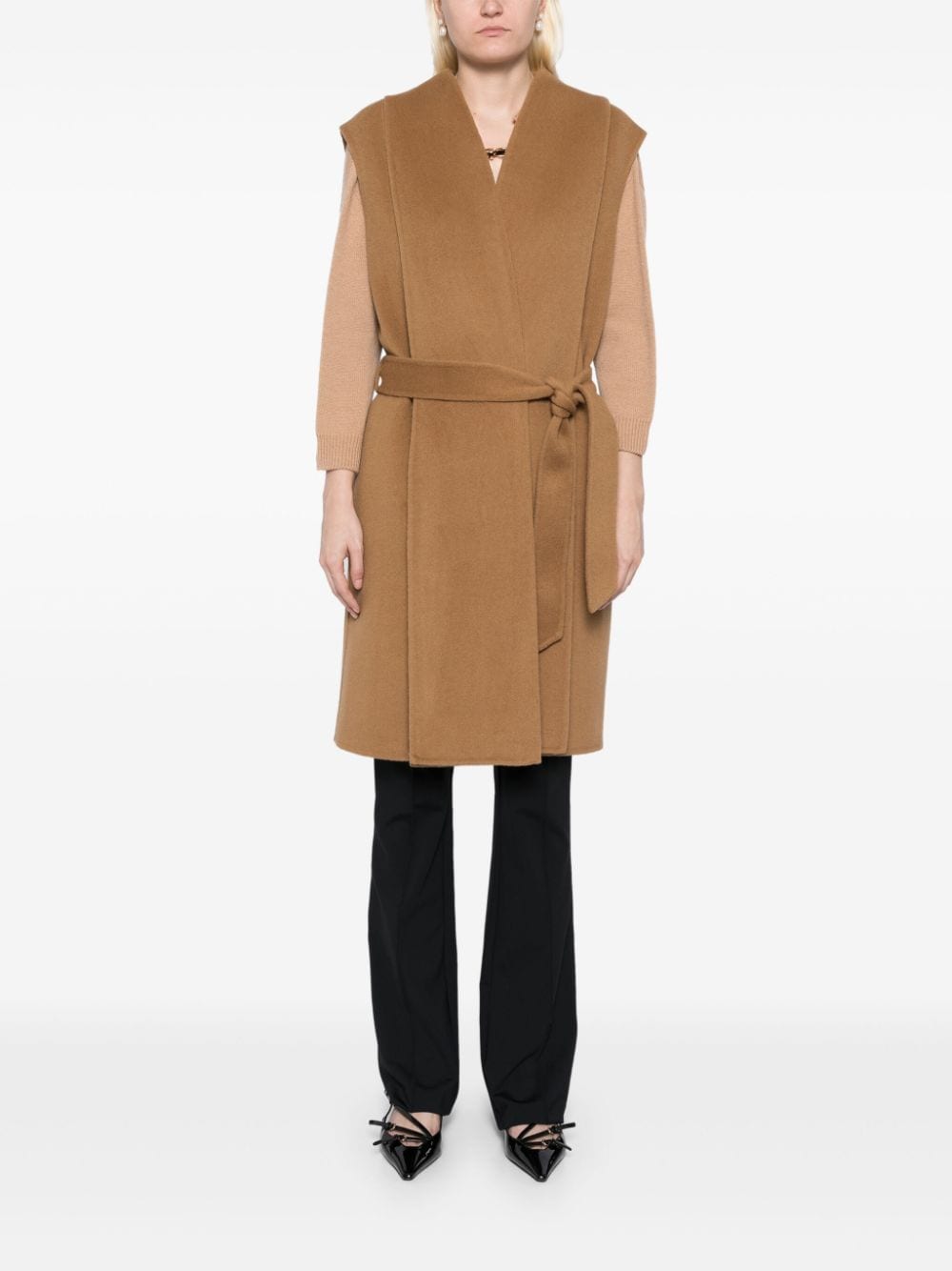 SIMONA CORSELLINI SIMONA CORSELLINI Tie-Fastening Wool Gilet