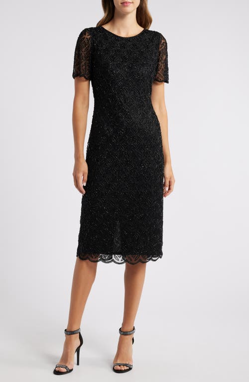 PISARRO NIGHTS Pisarro Nights beaded midi cocktail dress