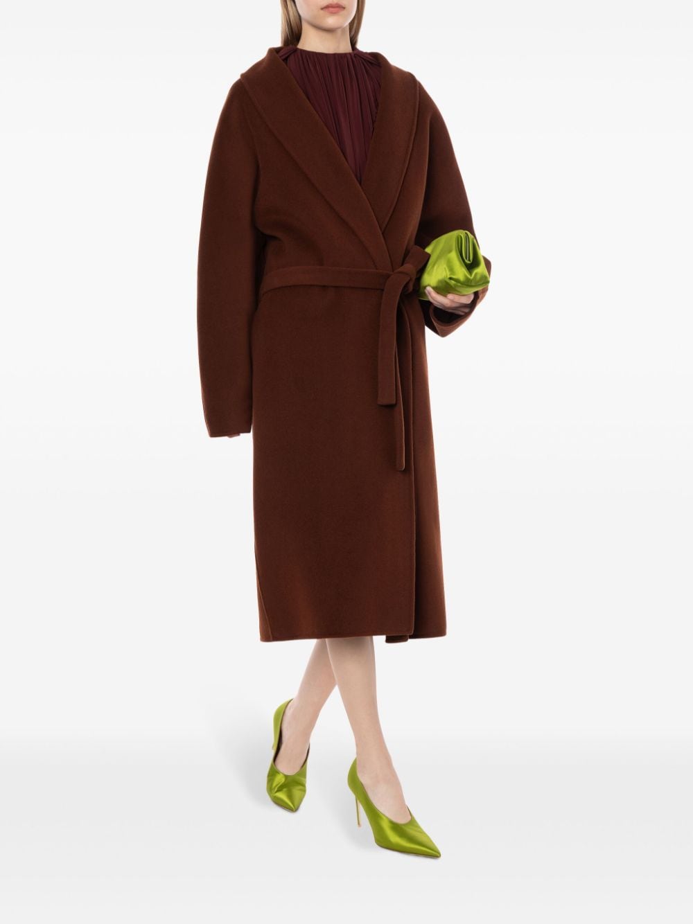PHILOSOPHY DI LORENZO SERAFINI Shawl Lapels Belted Midi Coat