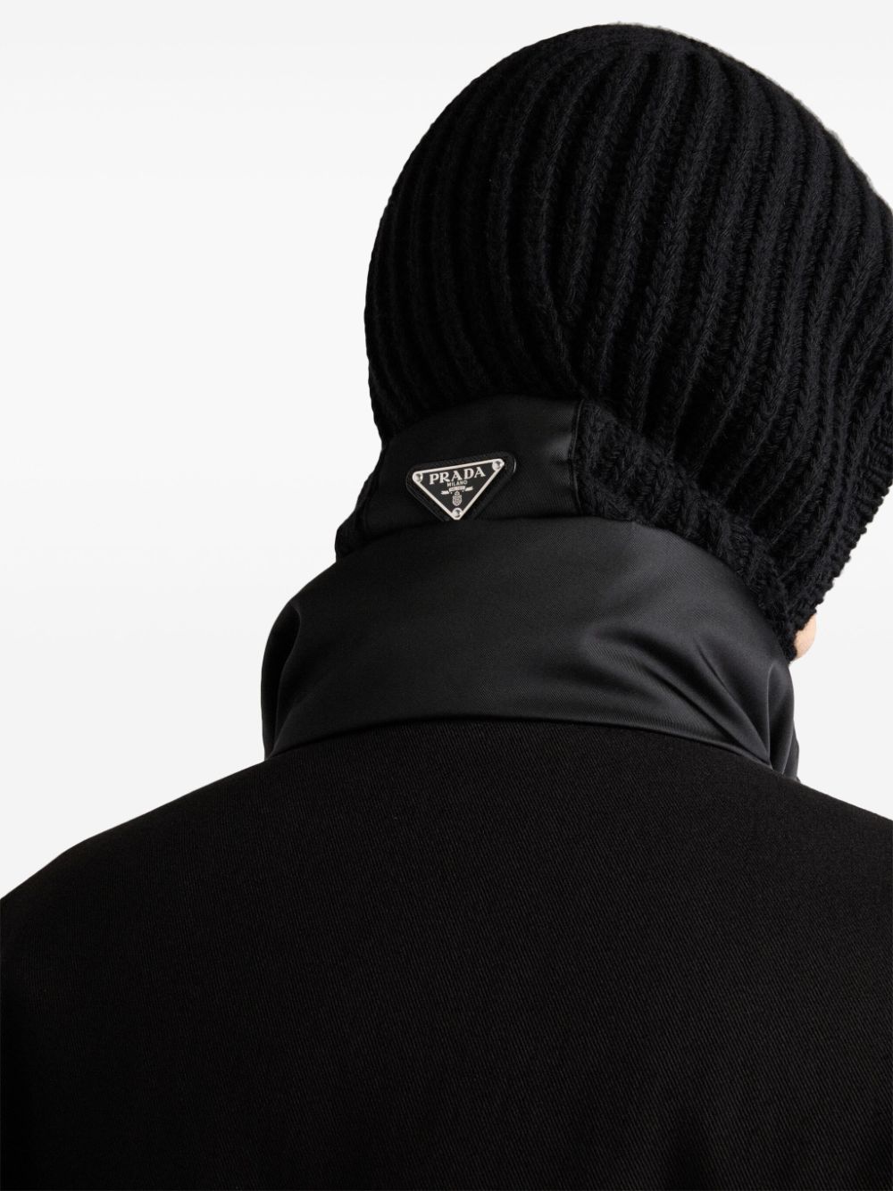 Prada Hooded Neck Warmer - Black | Editorialist
