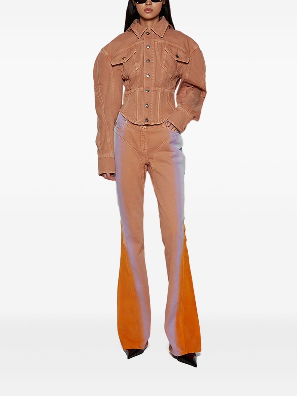 MUGLER Mugler Corseted Denim Jacket