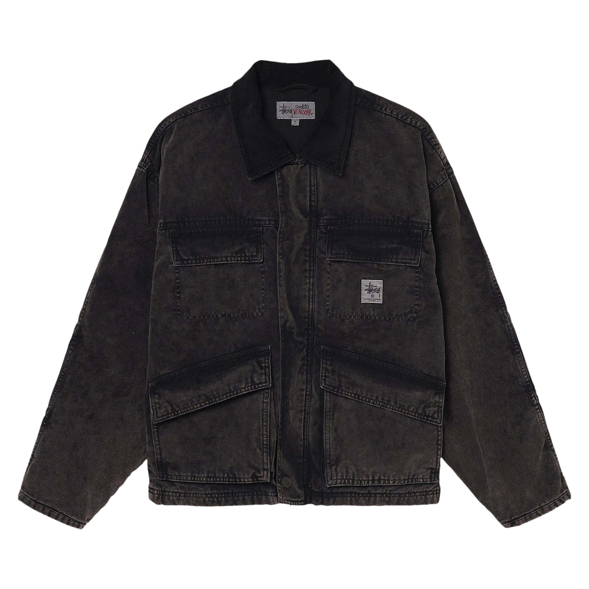 FINGERCROXX FINGERCROXX Corduroy Collar Patch Pocket Jacket