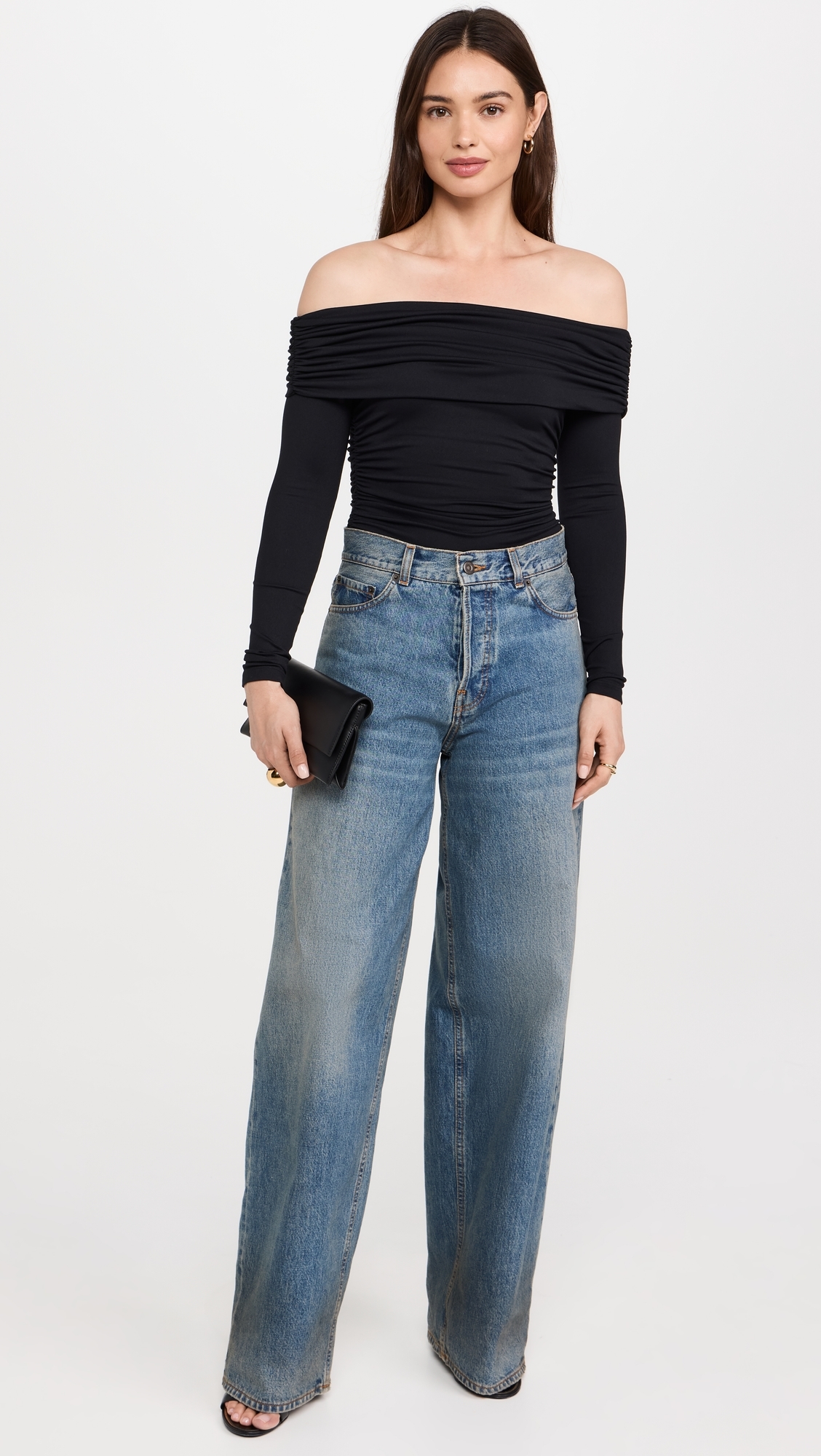 SUSANA MONACO Susana Monaco Off-Shoulder Gathered Top