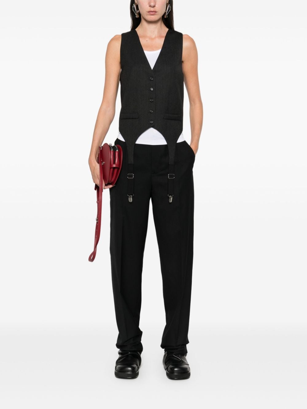 MOSCHINO Moschino High-Waist Tailored Trousers