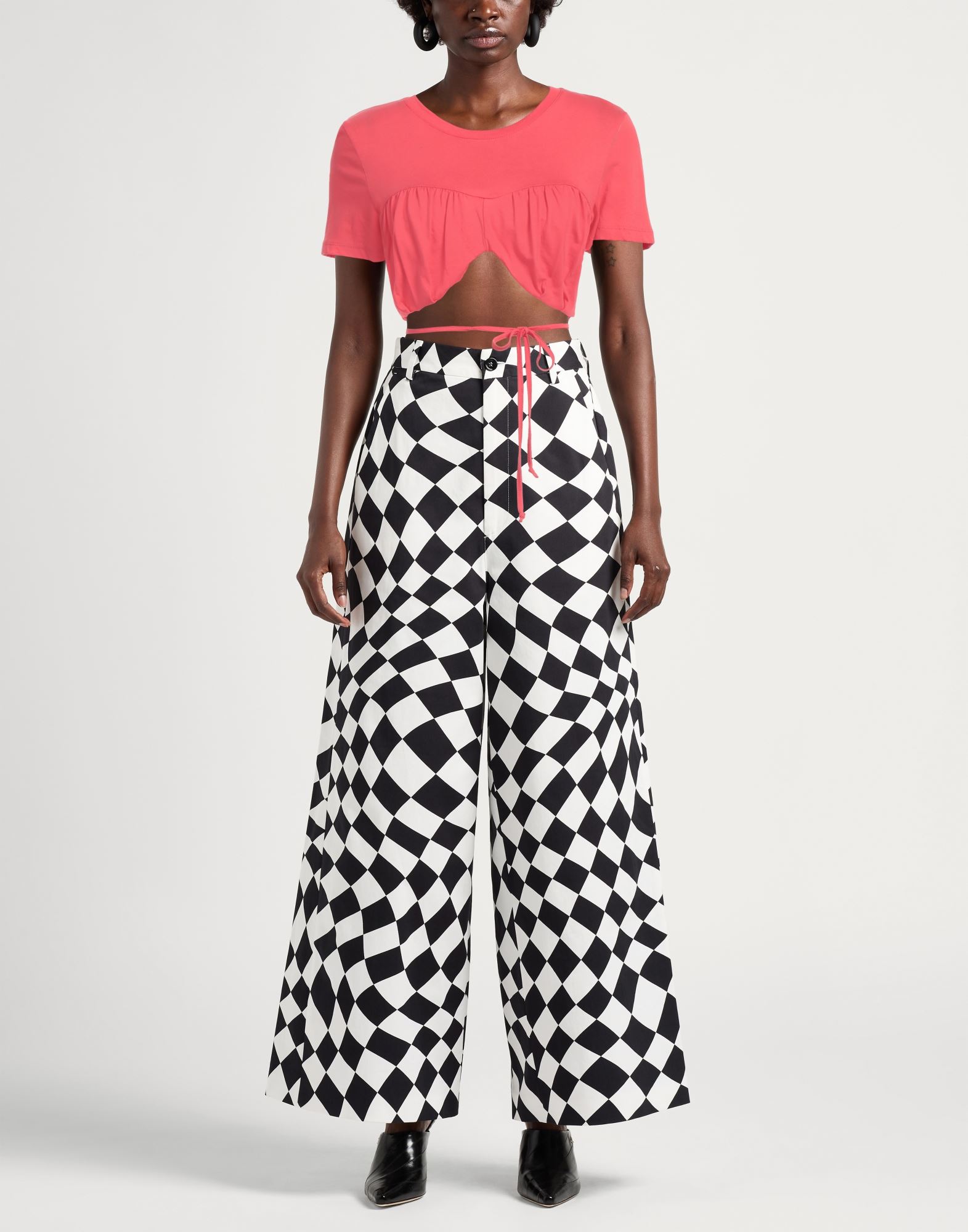VICOLO VICOLO Cotton Jersey Crop Top