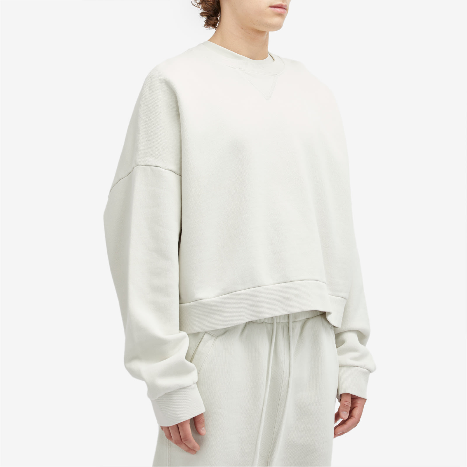 Entire Studios Box Crew Sweatshirt In Rice - 30% Off | Editorialist