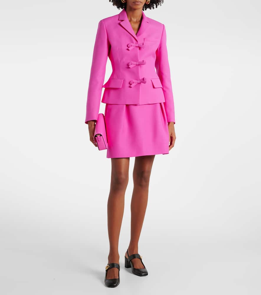 VALENTINO Valentino Crepe Couture Miniskirt