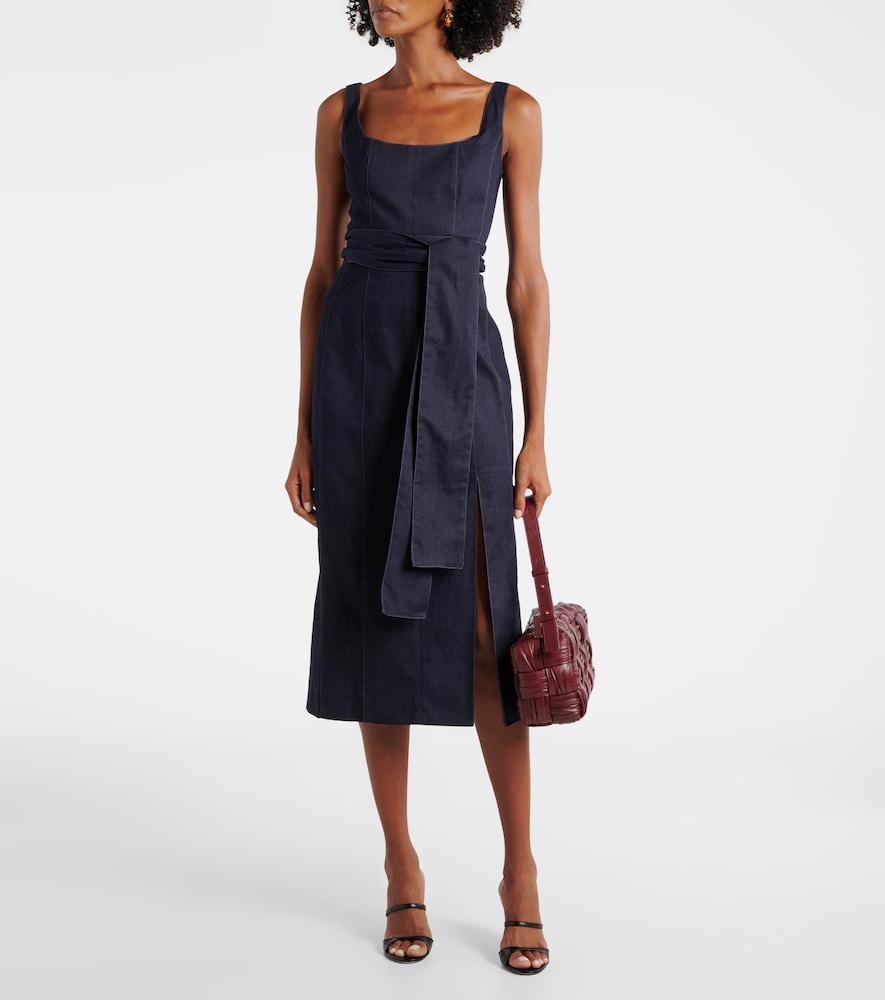 CAROLINA HERRERA Carolina Herrera Denim Midi Dress