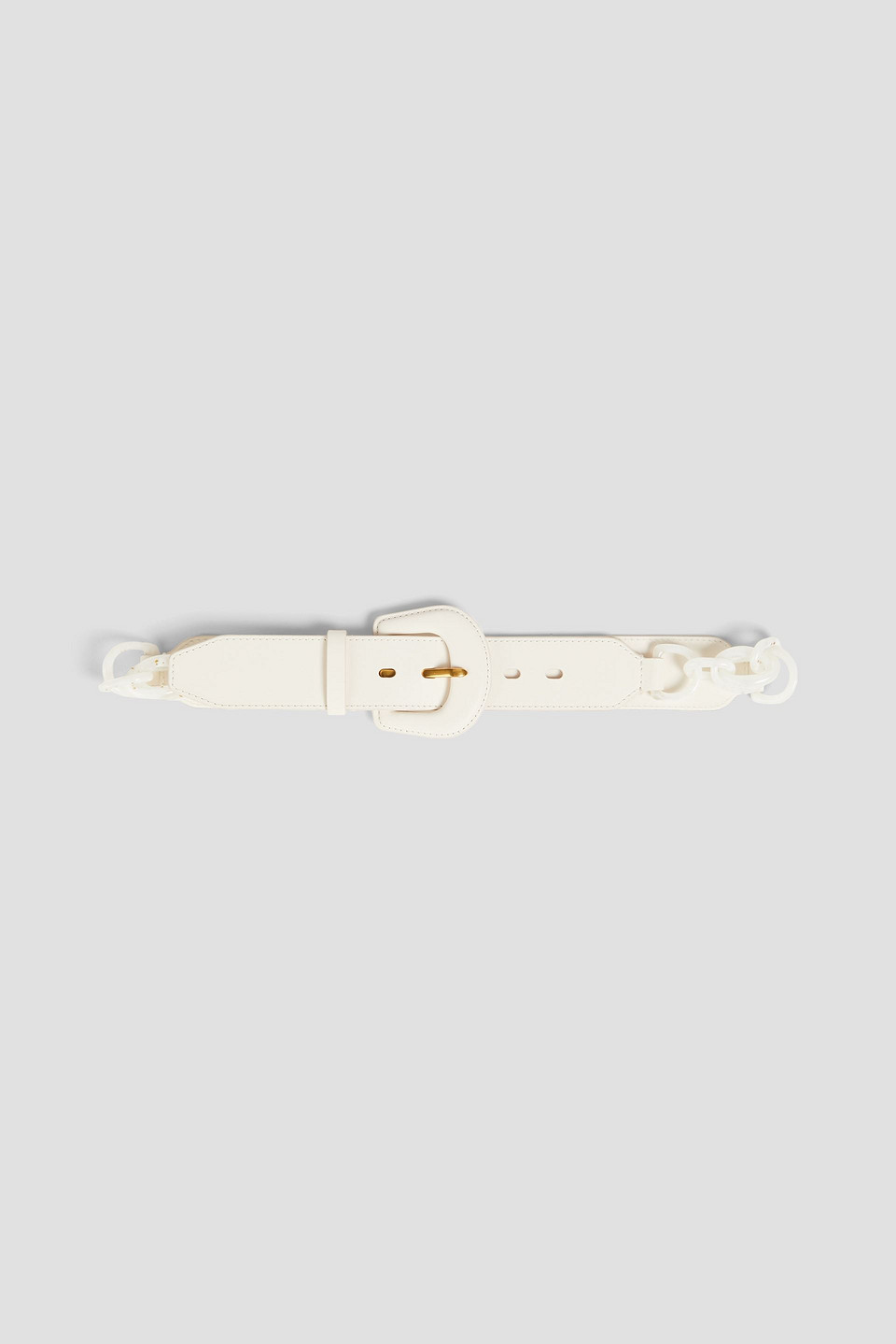 Zimmermann Chain-Embellished Leather Belt In Tan - 70% Off 