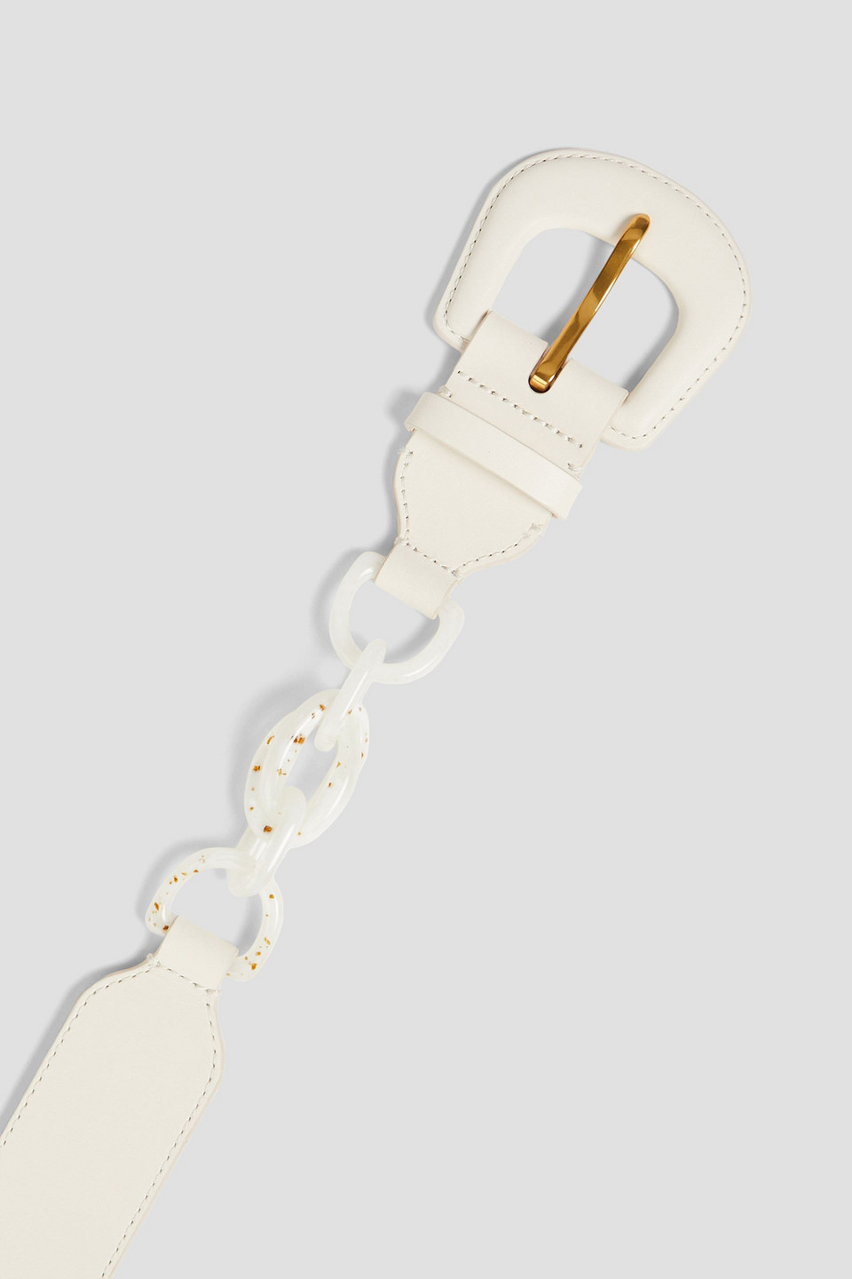Zimmermann Chain-Embellished Leather Belt In Tan - 70% Off  display picture 3