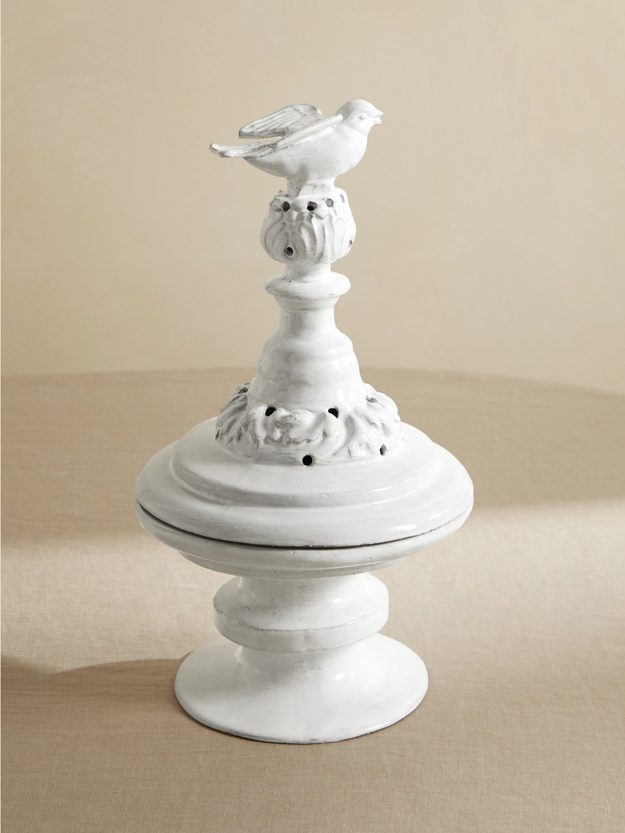 Astier De Villatte Oiseau Ceramic Incense Burner - White