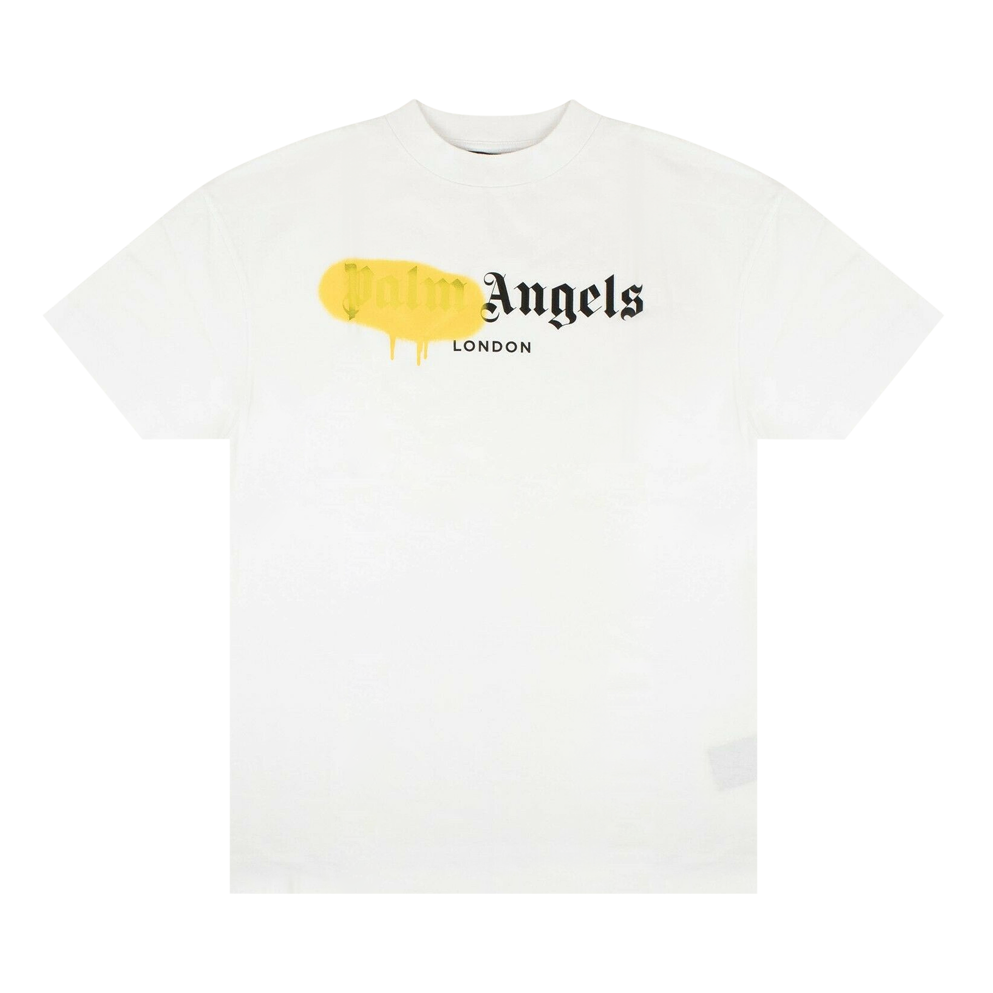 Palm Angels Spray Logo T-Shirt - White | Editorialist