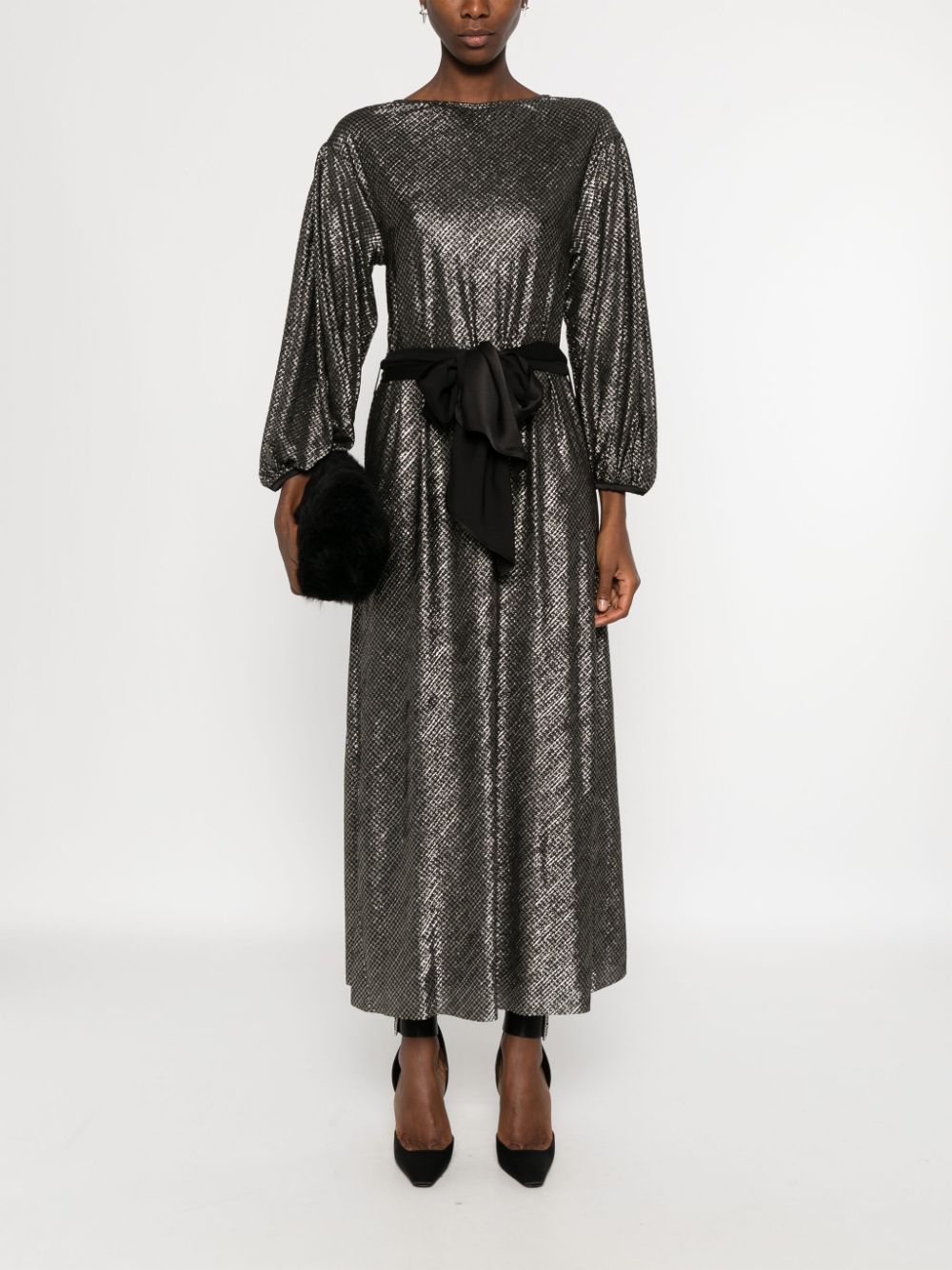 FORTE_FORTE Forte Forte Houndstooth-Pattern Maxi Dress