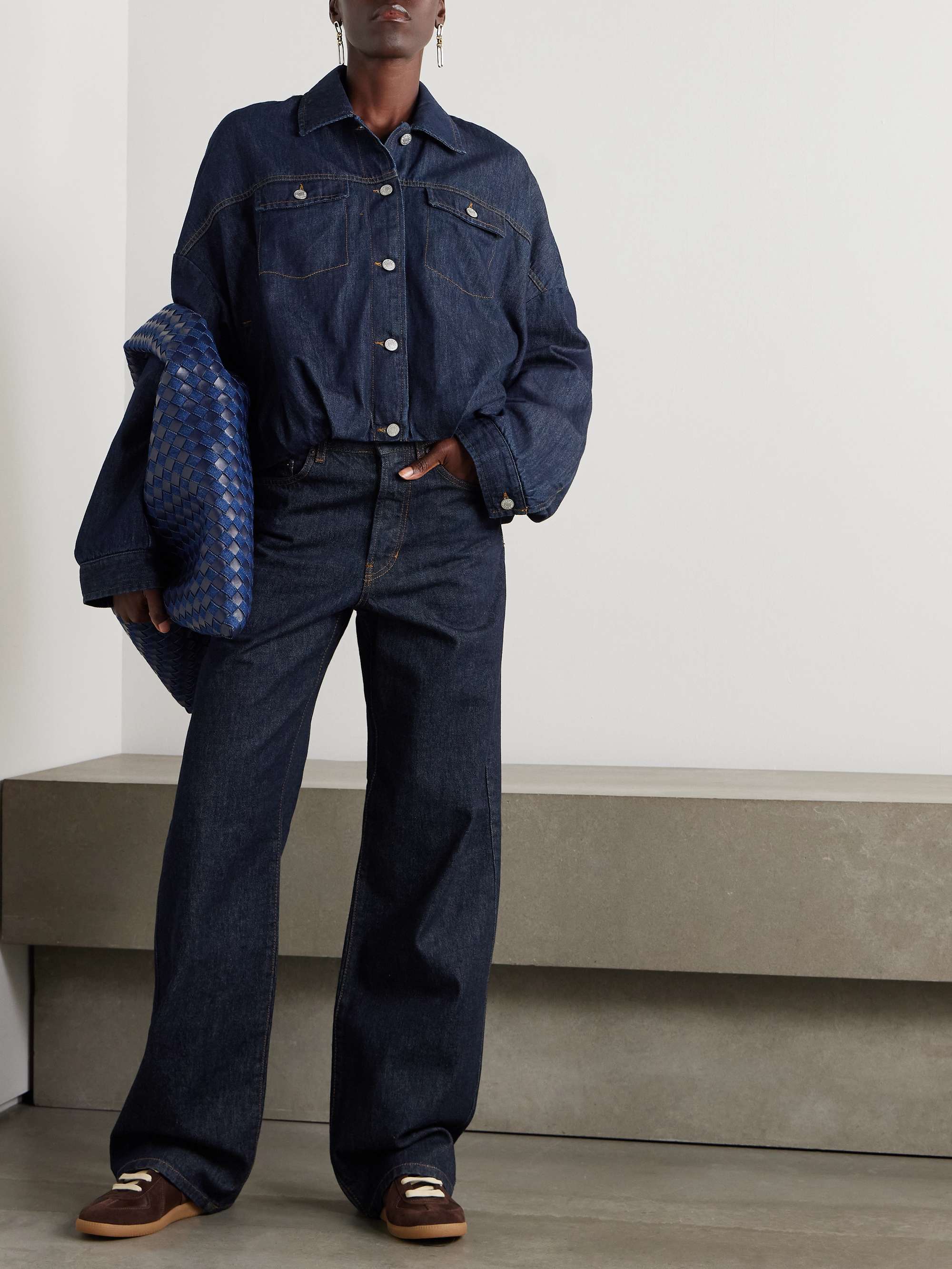 Dries Van Noten Denim Jacket In Blue | Editorialist