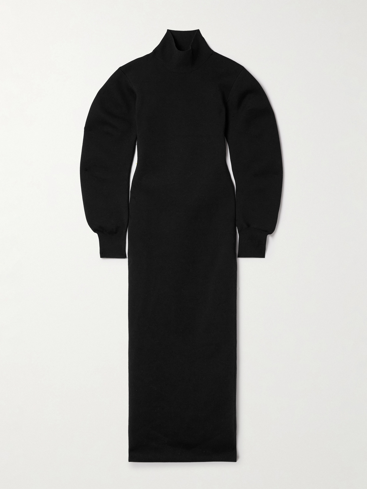 KHAITE Storm Turtleneck Midi Dress
