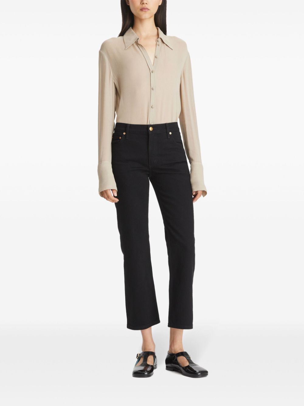 TORY BURCH Tory Burch Cropped Flared Jeans