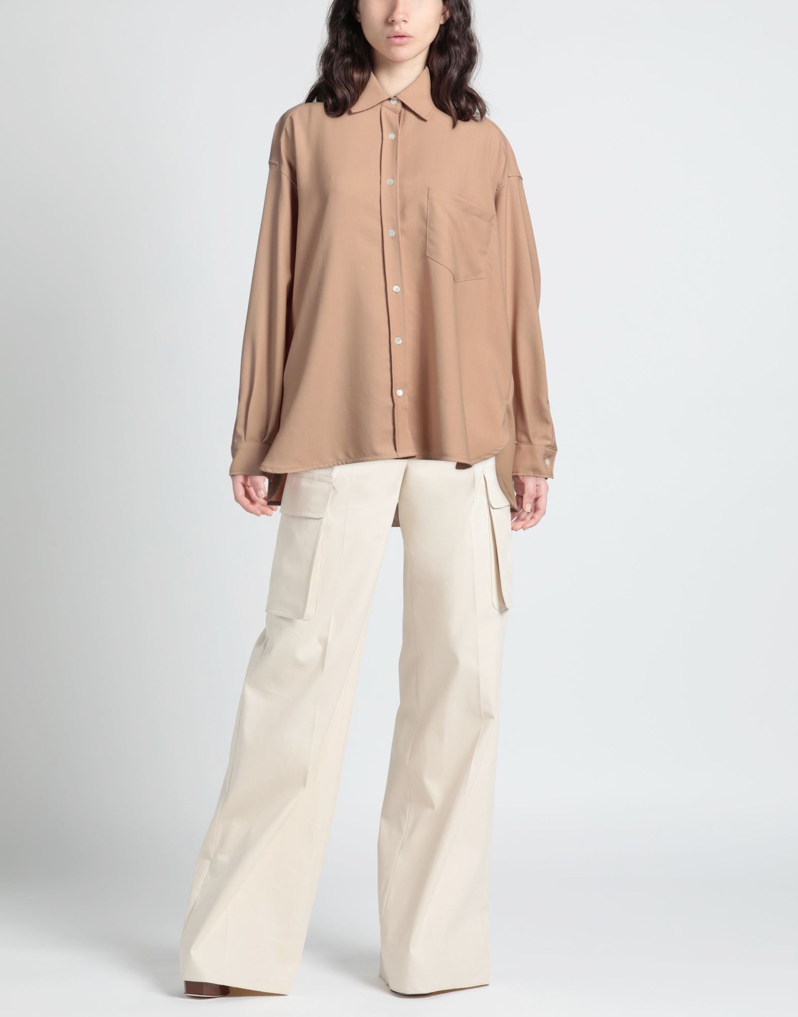 THE FRANKIE SHOP Oversized Twill Shirt