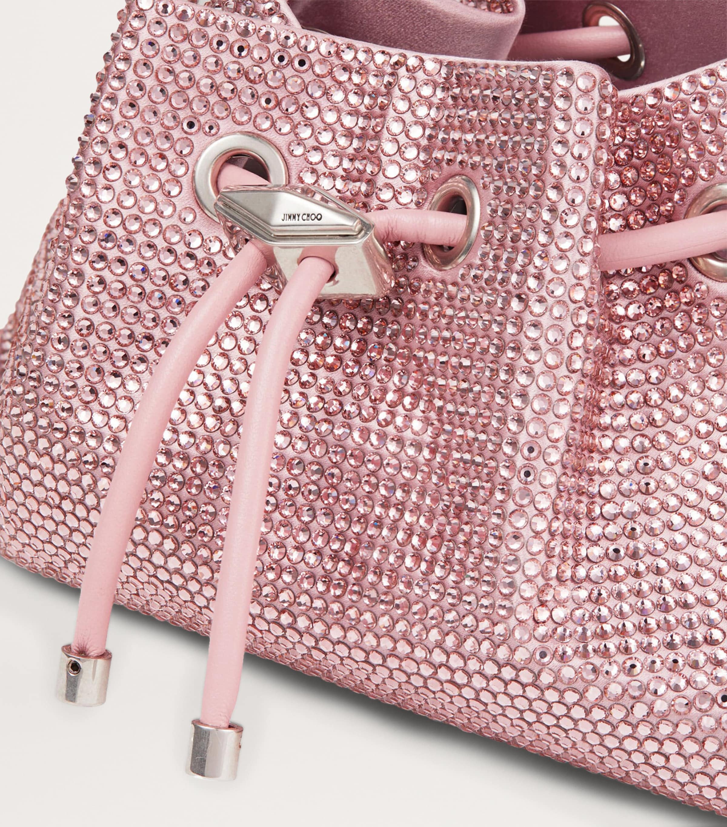 Jimmy Choo Cinch Shoulder Bag - Rose/Antique Silver, image size:2400x2729