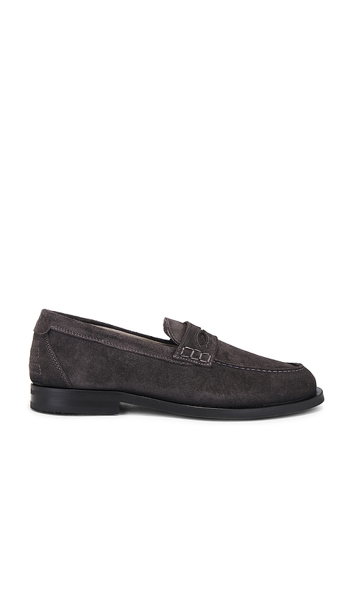 Allsaints Harmon Suede Loafer In Charcoal Grey - 55% Off  display picture 2