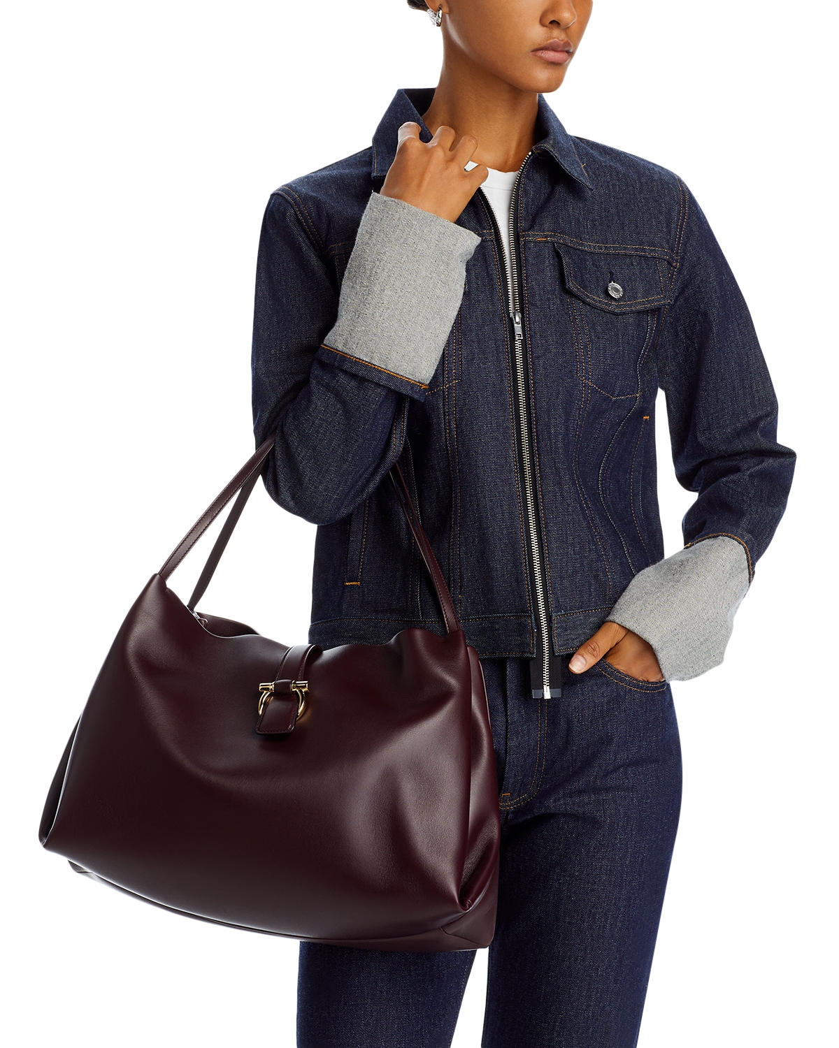 SALVATORE FERRAGAMO Leather Tote Bag