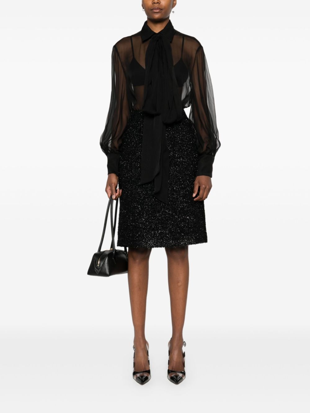 VALENTINO Valentino Garavani Scarf-Detail Shirt