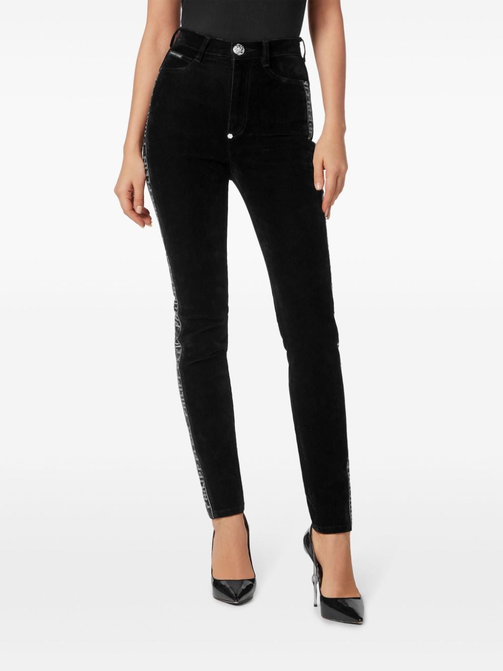 PHILIPP PLEIN Philipp Plein Crystal-Embellished Skinny Jeans