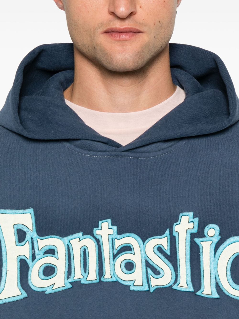 ERL Fantastic パーカー ダークブルー Erl Fantastic Hoodie - Blue | Editorialist