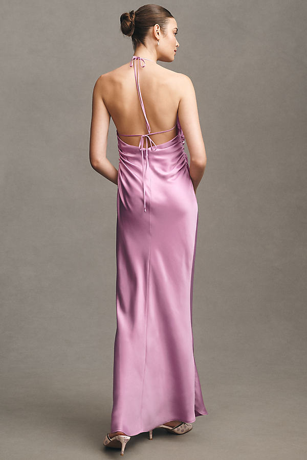 bhldn saylor cowl neck satin maxi dress Saylor Cowl-neck Satin Maxi Dress