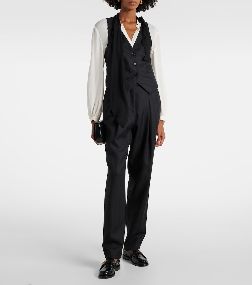 DOROTHEE SCHUMACHER Dorothee Schumacher Pinstripe Wool Vest