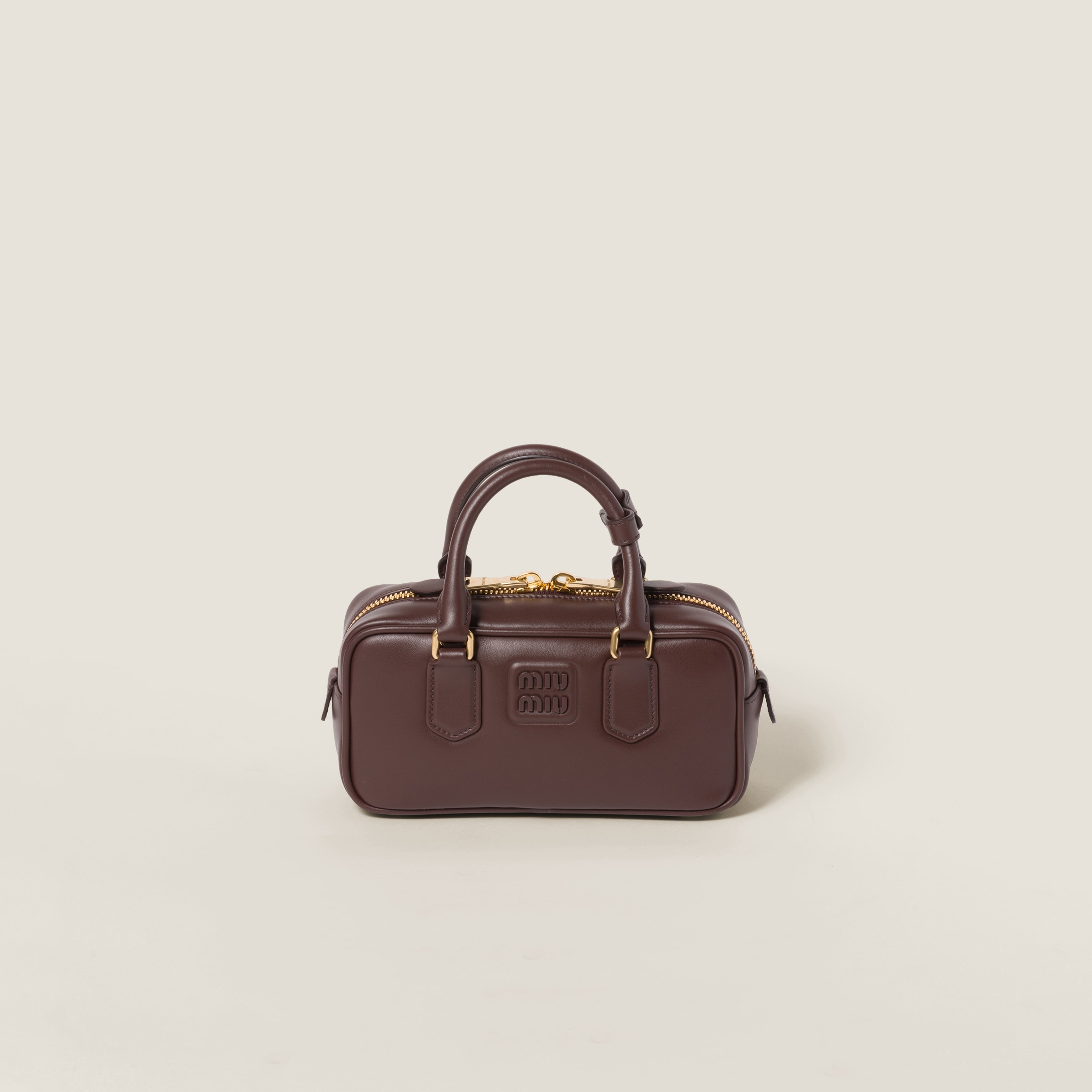 Miu Miu Arcadie Leather Bag - Briarwood - 15% Off | Editorialist