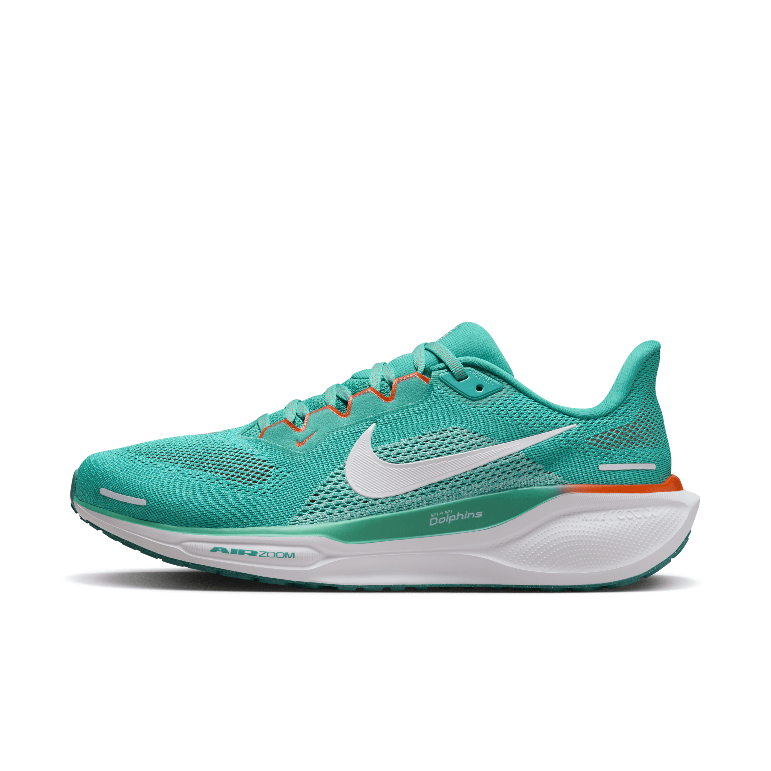 Nike Pegasus 41 Nfl Miami Dolphins Road Running Shoes In 