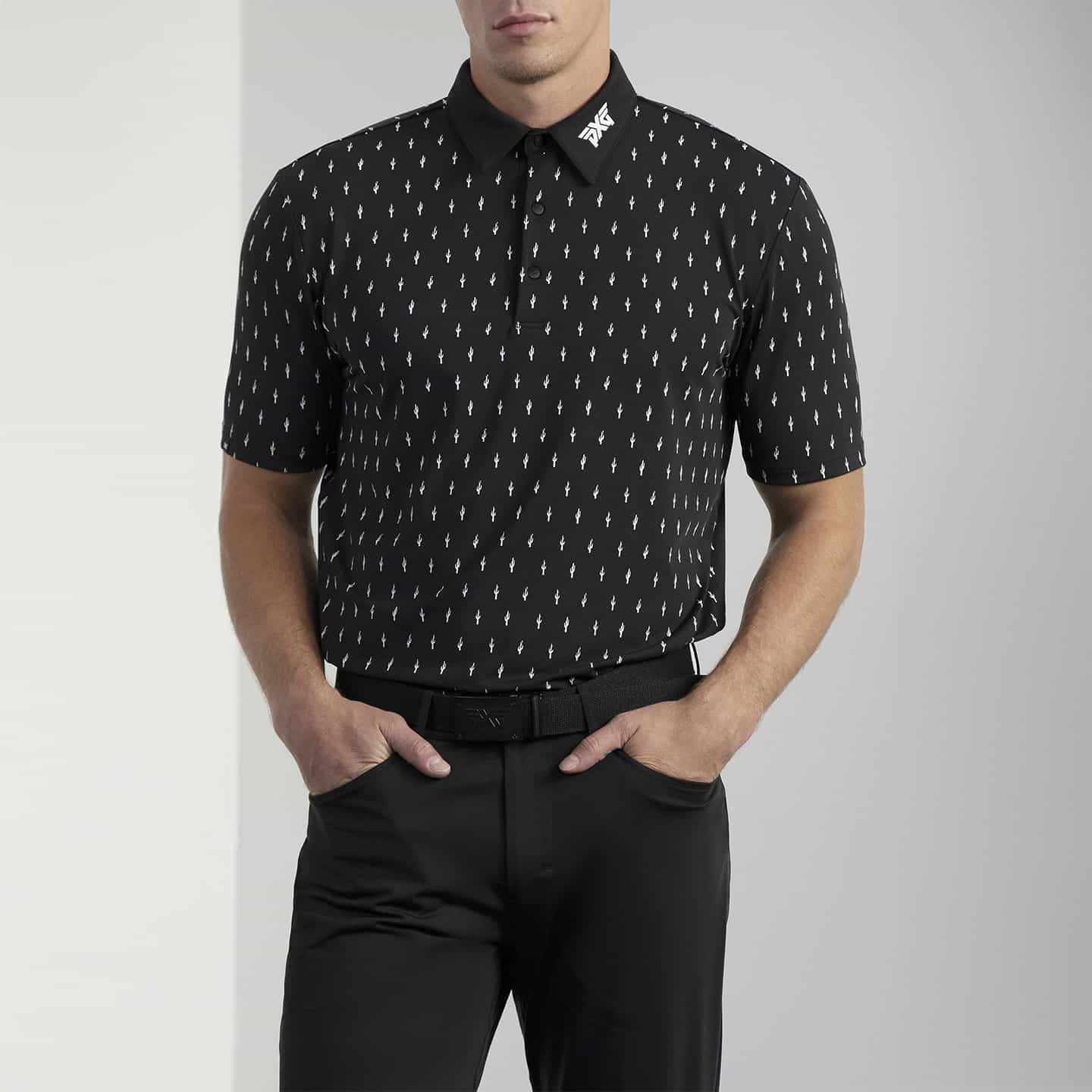 PXG comfort fit cactus print polo