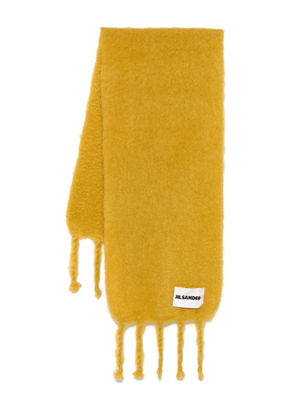 Jil Sander Brushed-Finish Scarf Yellow 11% Off Editorialist