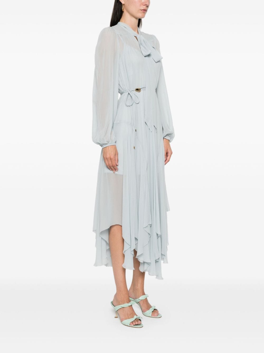 Zimmermann Eden Midi Dress - Blue | Editorialist