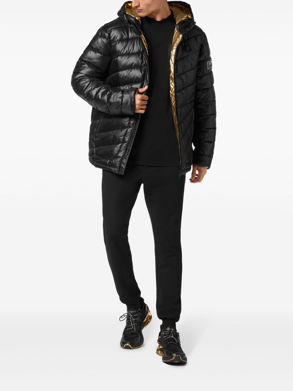 PLEIN SPORT Plein Sport Hooded Puffer Jacket