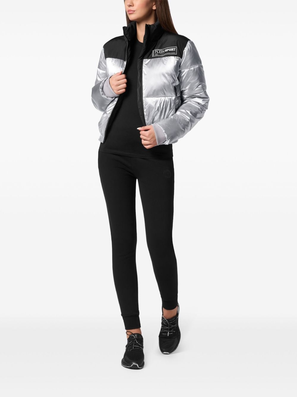 PLEIN SPORT Plein Sport Logo-Appliquéd Puffer Jacket