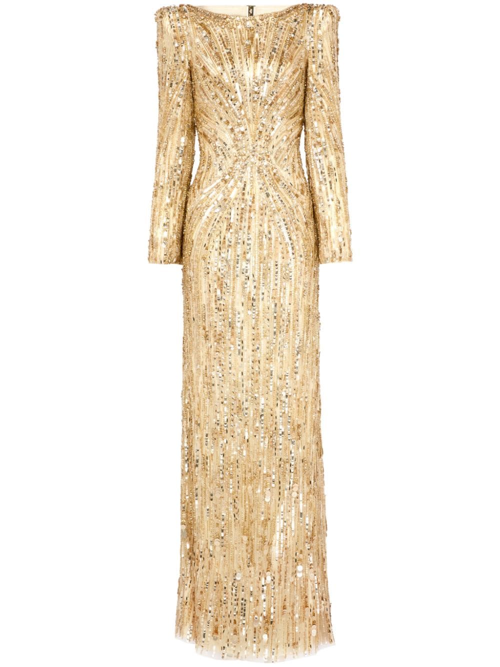 Jenny Packham Avalon Long Dress In Gold - 61% Off | Editorialist