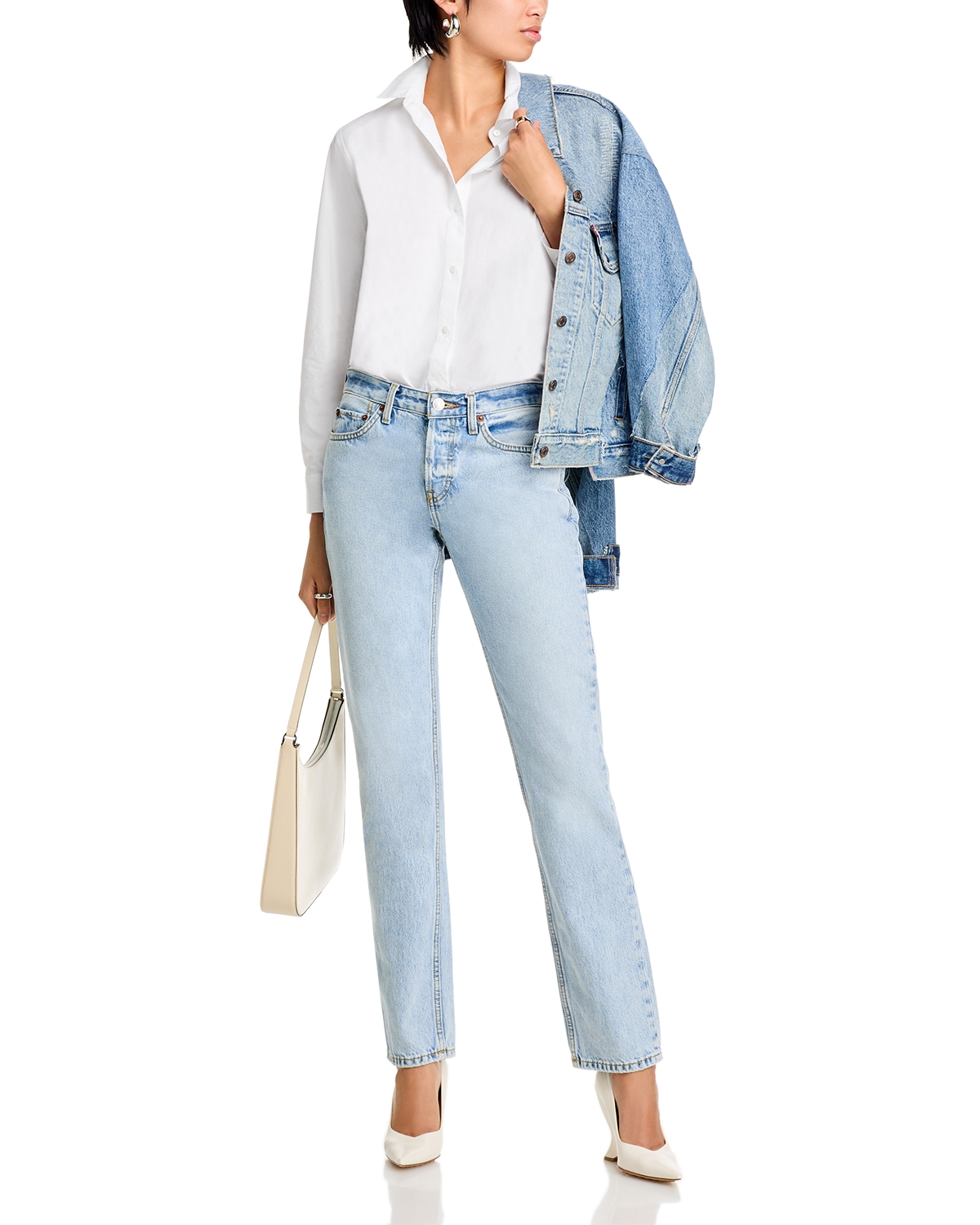EILEEN FISHER Collared Button-Front Shirt