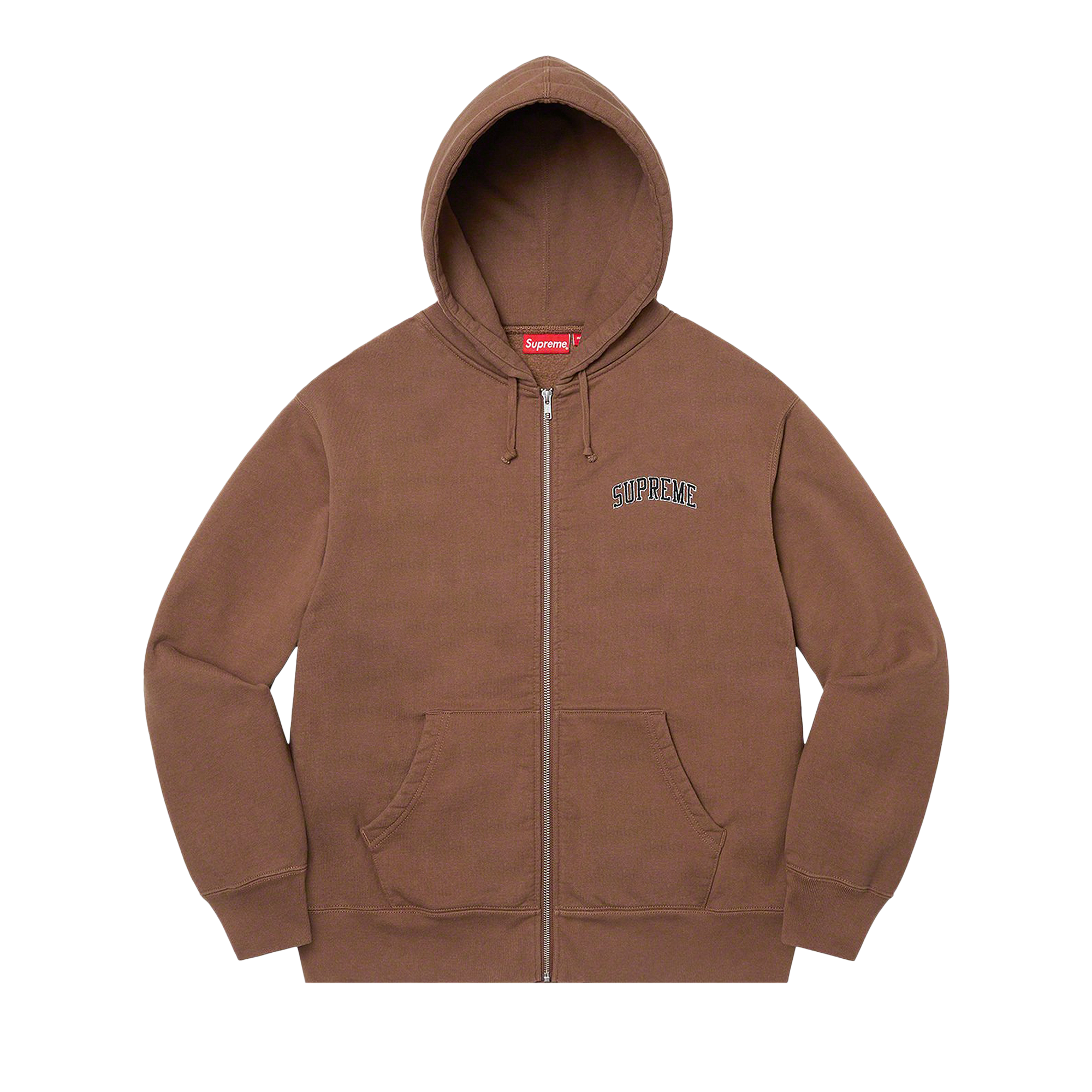 Supreme Doughboy Zip Up Hooded Sweatshirt - Brown | Editorialist