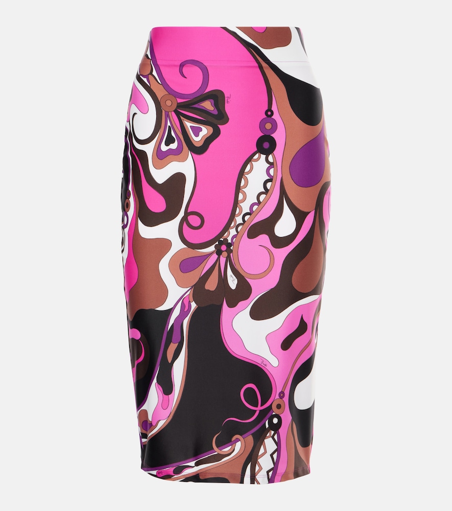 EMILIO PUCCI Pucci Orchidee Pencil Skirt