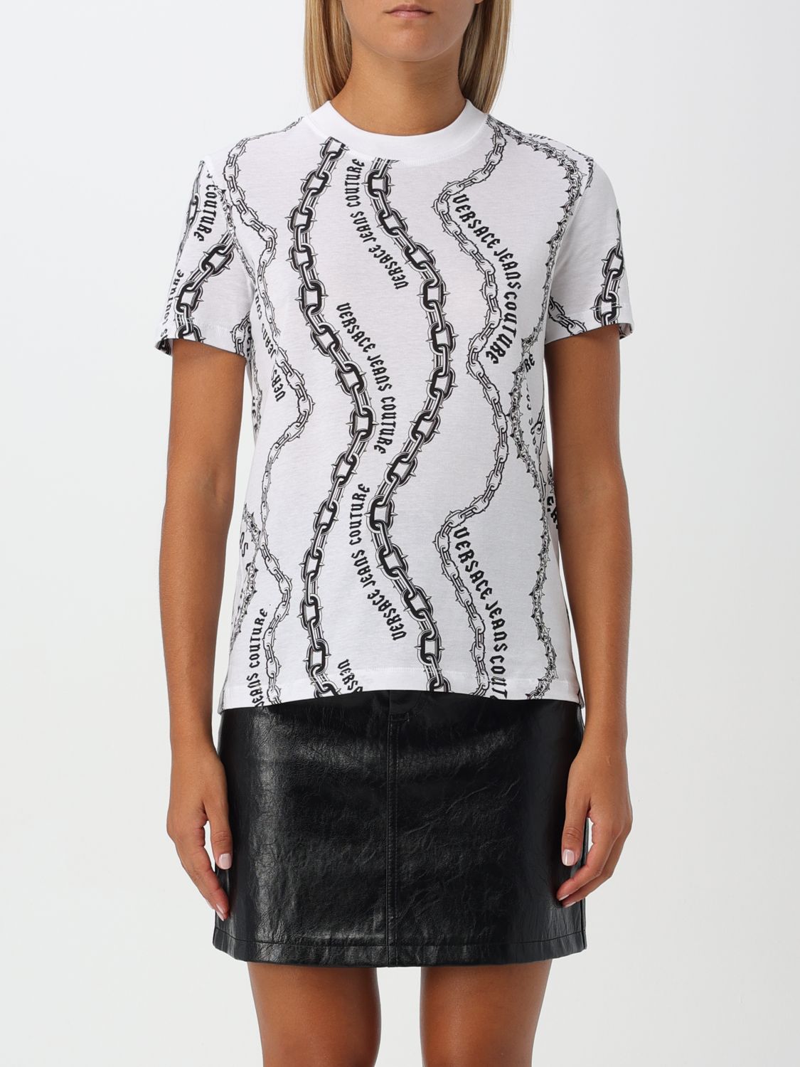 VERSACE Versace Jeans Couture Chain Print T-Shirt