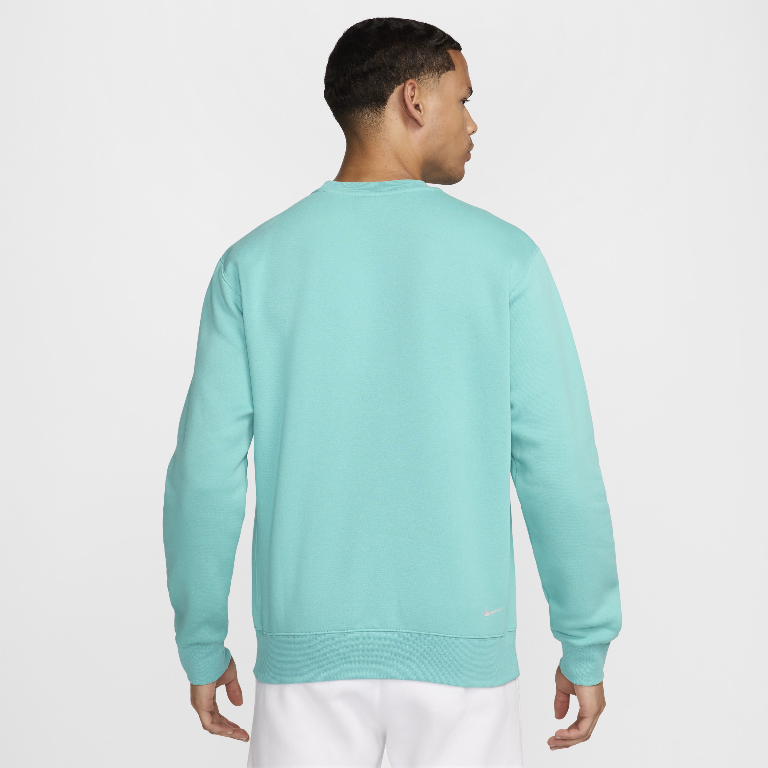 nike men's sportswear club crewneck sweatshirt bleached aqua
