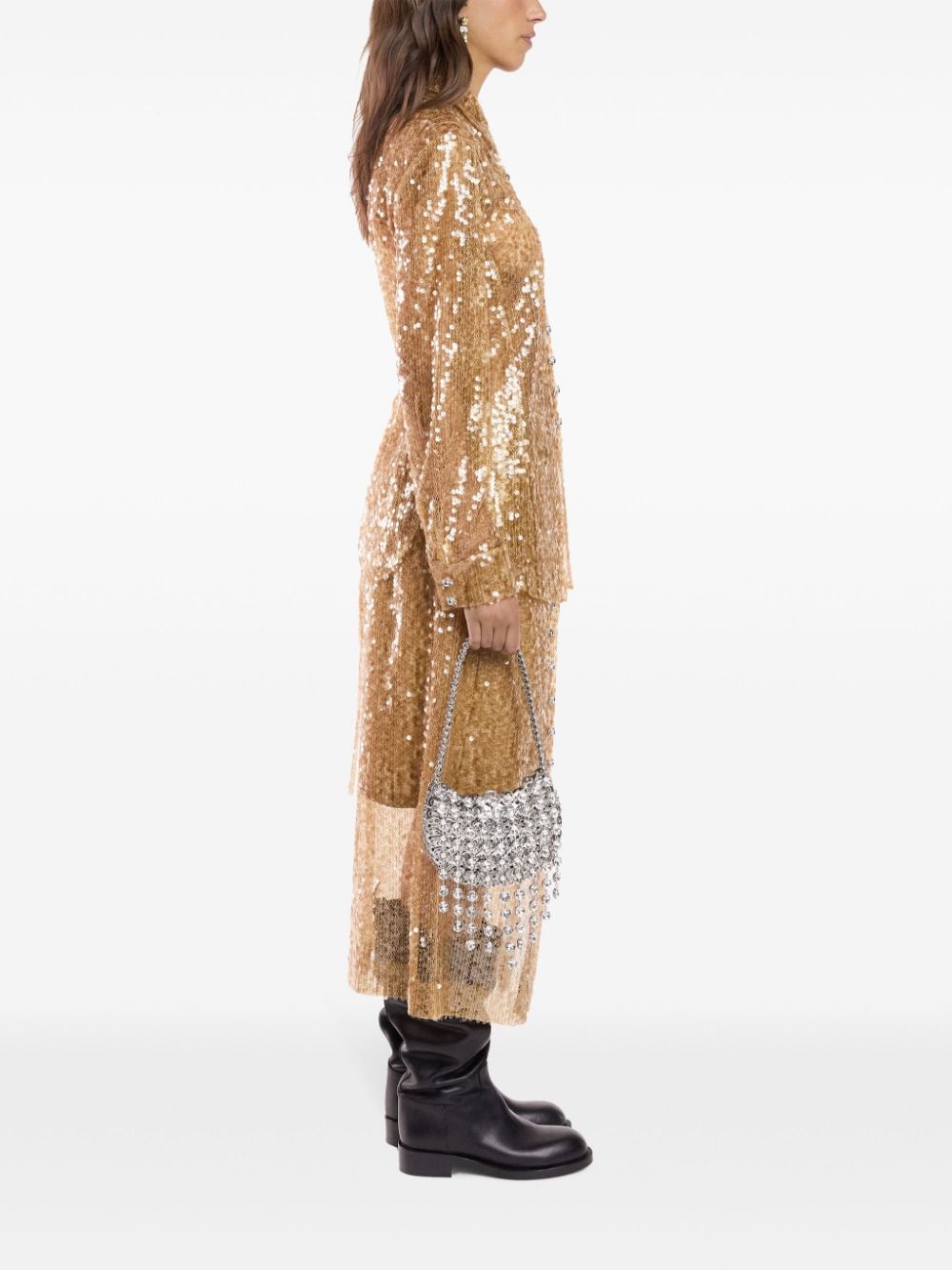 PACO RABANNE Rabanne Sequin-Embroidered Skirt